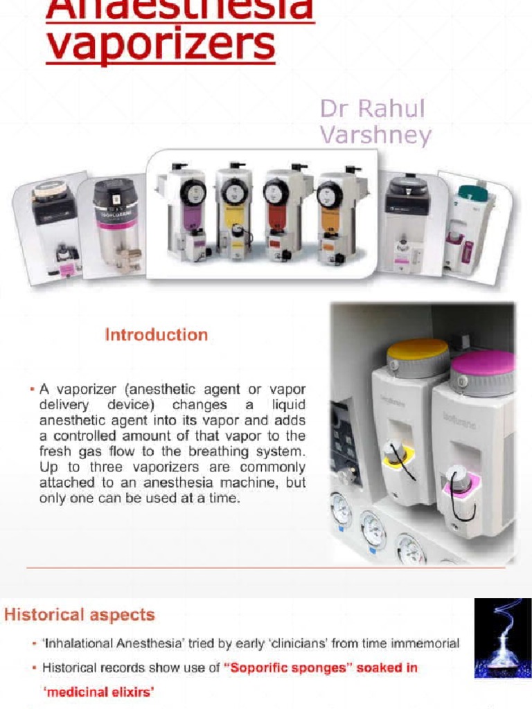 Anaesthesia Vaporizers | PDF
