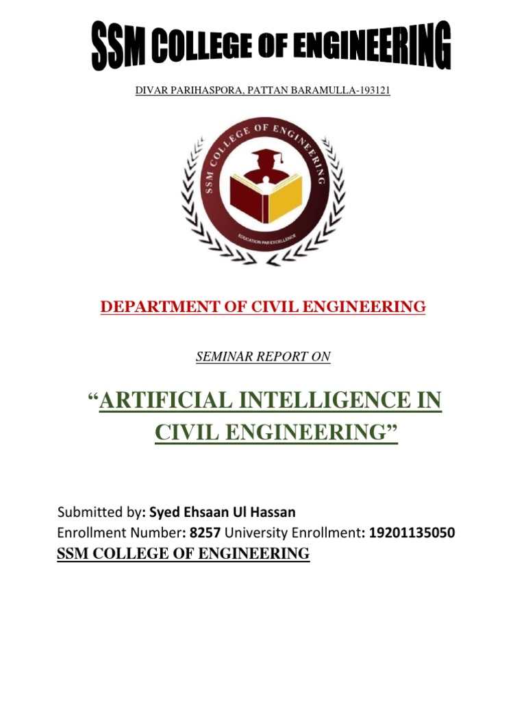 Final Report Artificial Intelligence in Civil Engineering (8257) | PDF ...