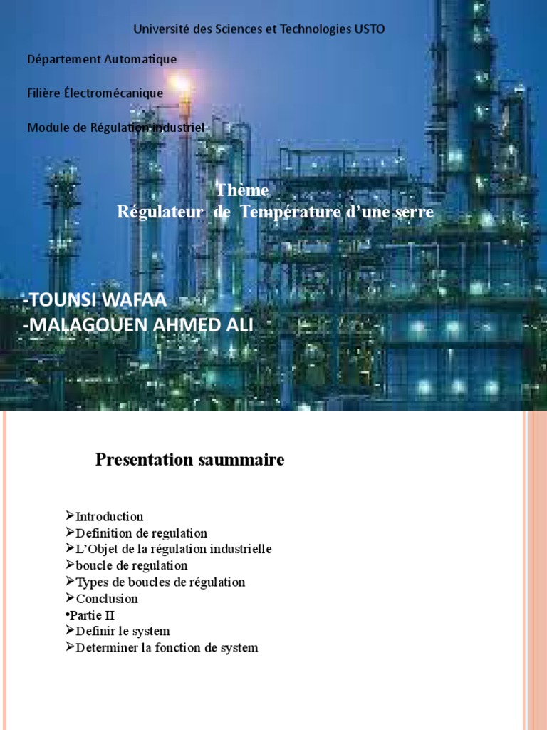 Capteur de Température | PDF | Automatisation | Régulation