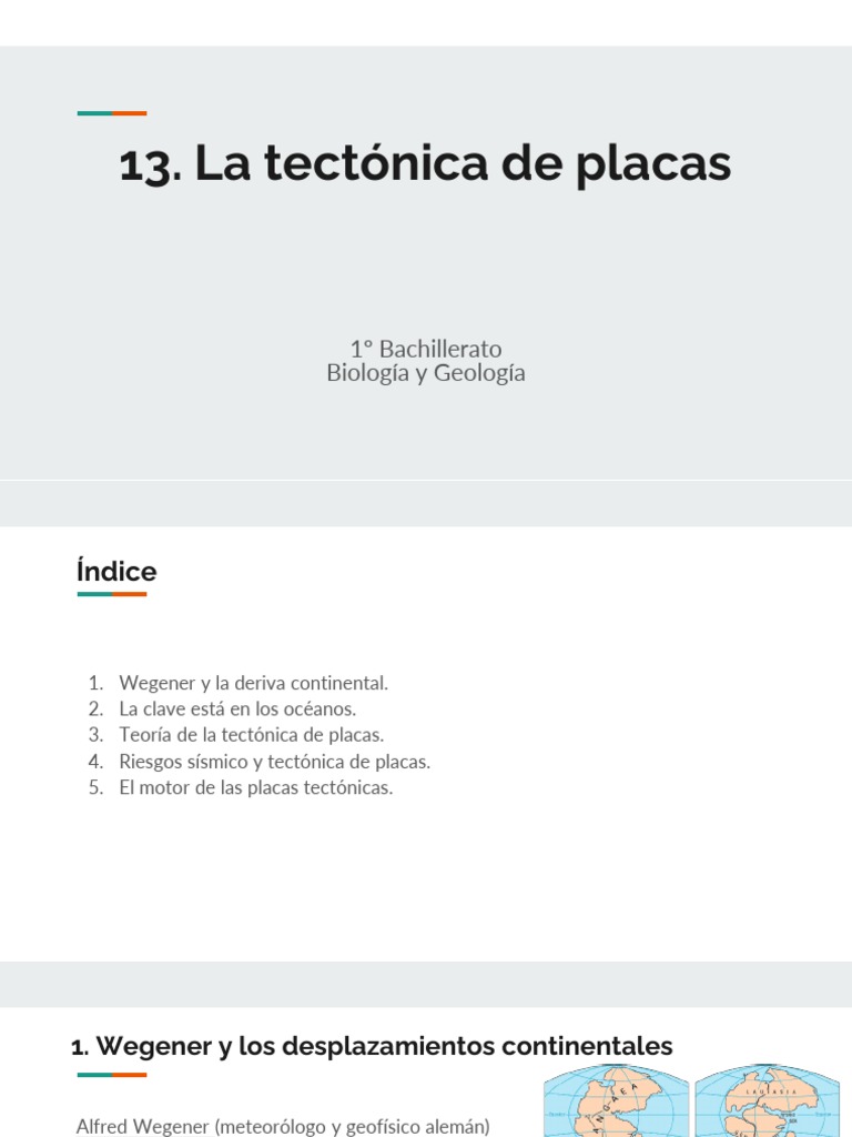 La Tectónica de Placas | PDF | Placas tectónicas | Temblores