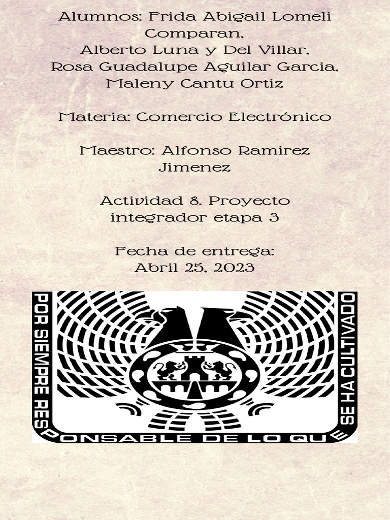 Act8 PIE3 Eq | PDF | Economias | Procesos de negocio