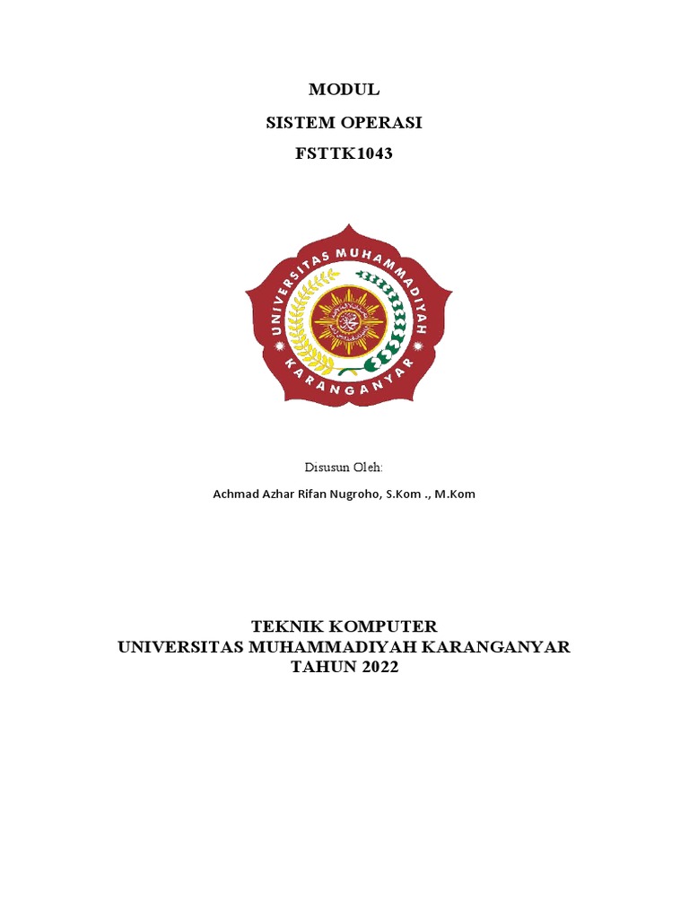 Modul - Sistem Operasi | PDF