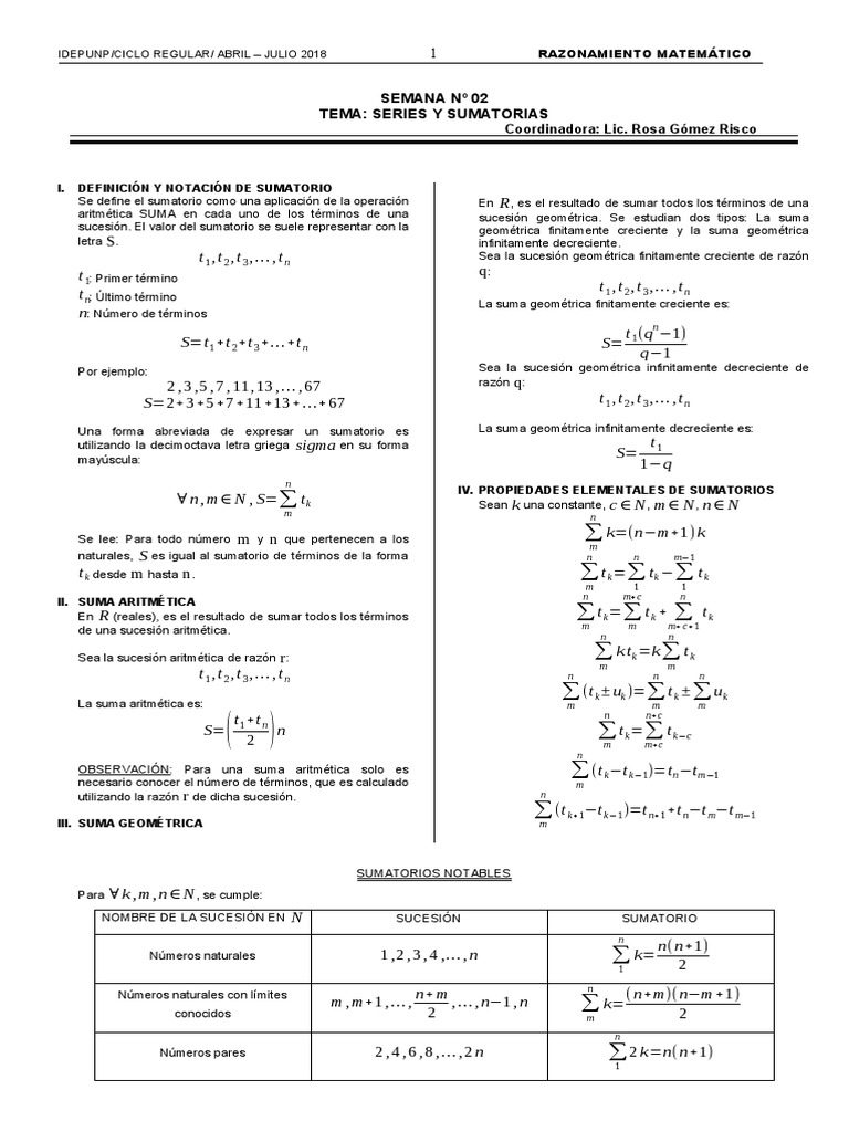 Razonamiento Matemático Docentes | PDF | Suma | Matemática Elemental
