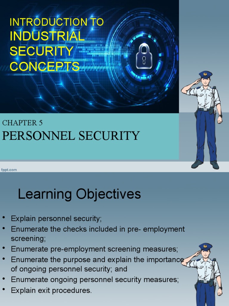 Chapter 5 Personnel Security | PDF | Background Check | Computer Security