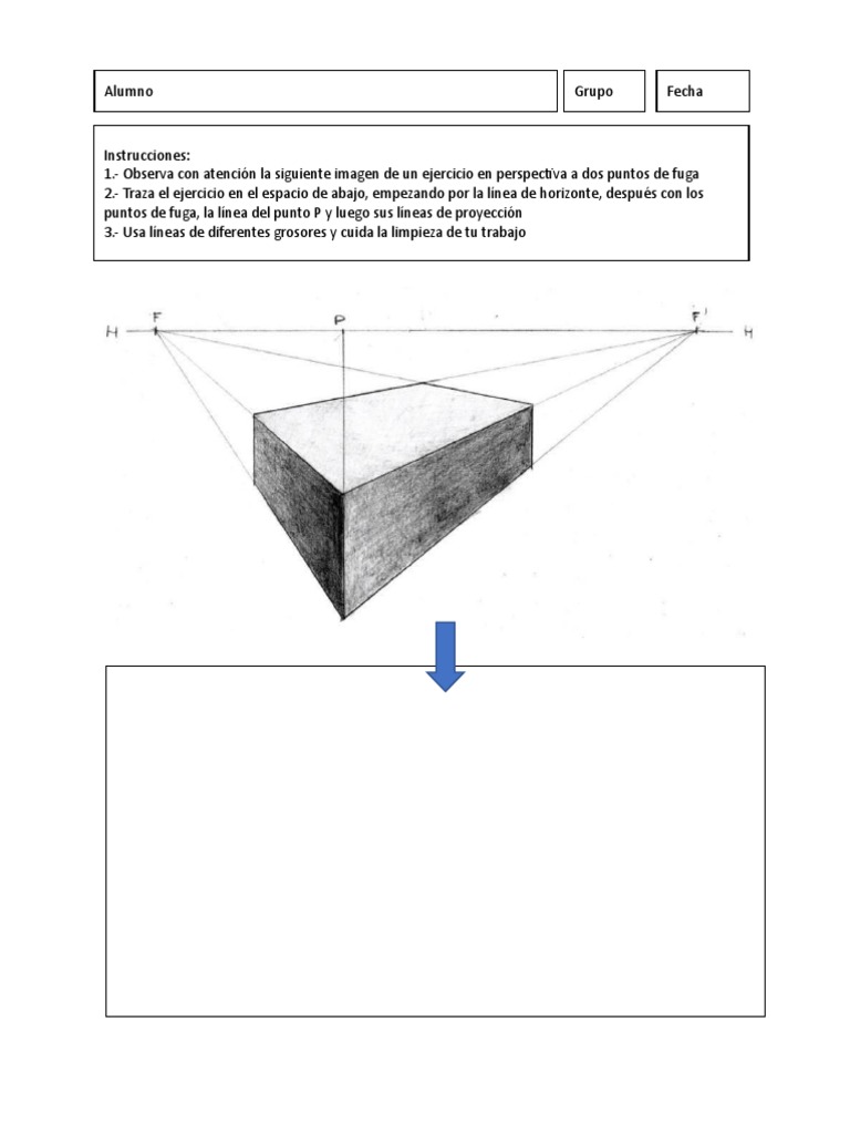 Ejercicio de Perspectiva a Dos Puntos | PDF