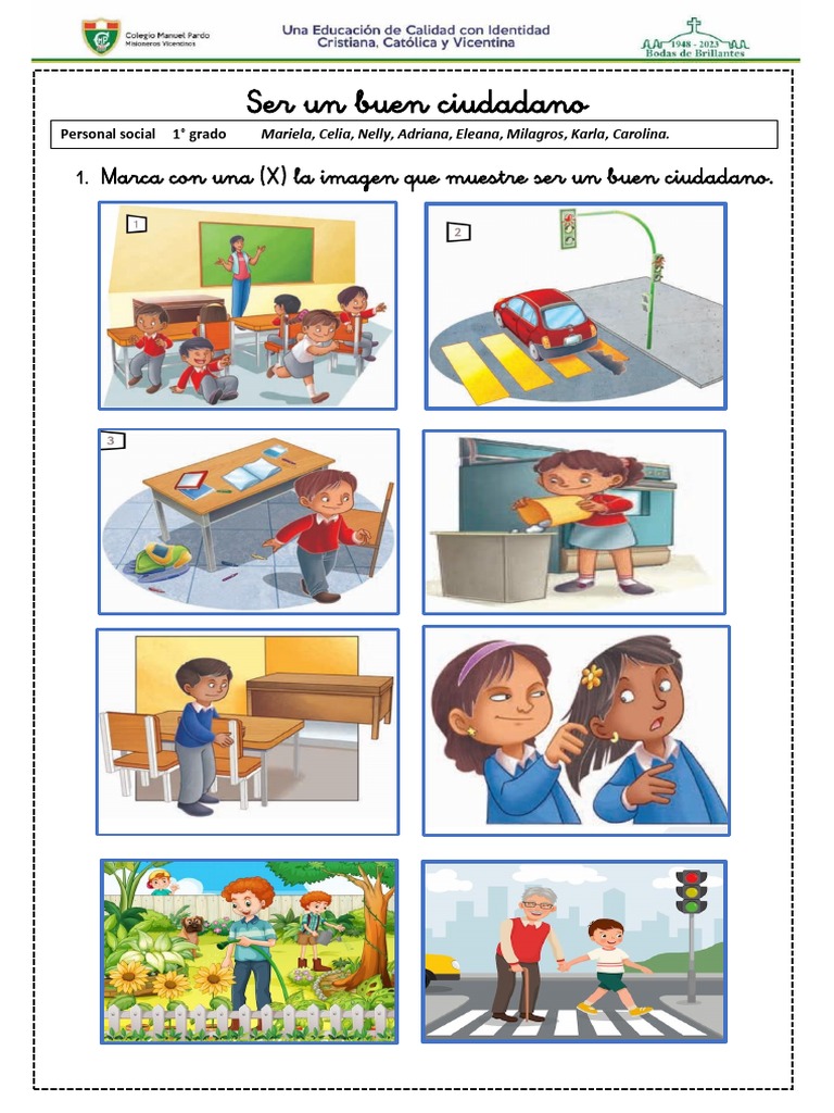 Ficha Ser Buen Ciudadano | PDF