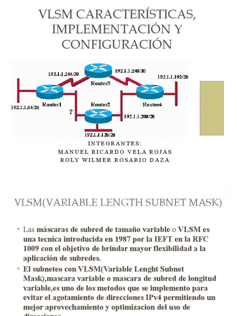 VLSM: Características y Configuración | PDF | Negocios