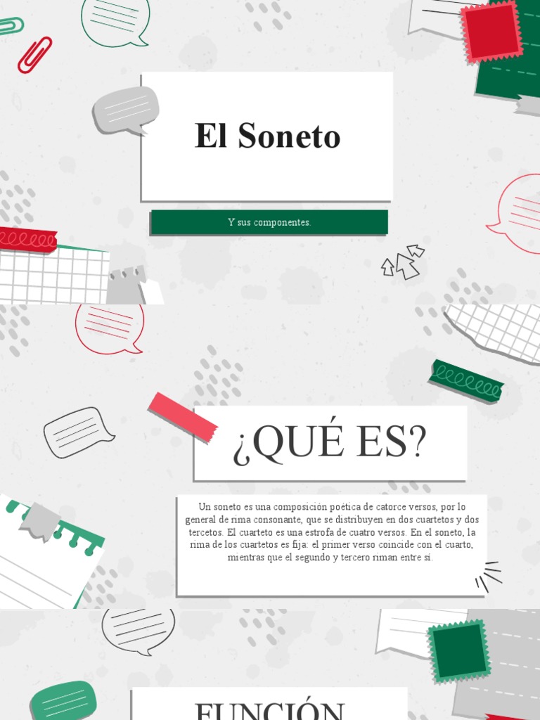 El Soneto | PDF | Sonetos | Poesía