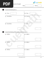 Class 3 Length Measurement Worksheet | PDF