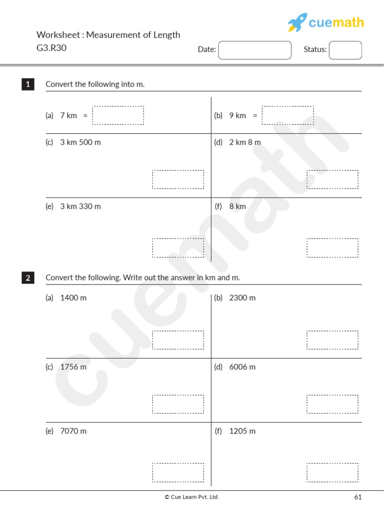 3rd Grade Math Measurement | PDF
