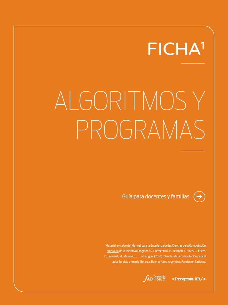 Ficha - Algoritmos y Programas 2 | PDF | Rojo | Algoritmos