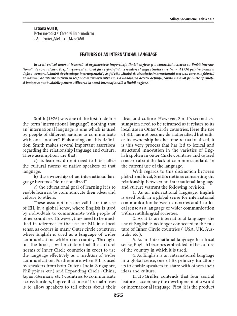 255 - 257 - Features of An International Language | PDF | English ...