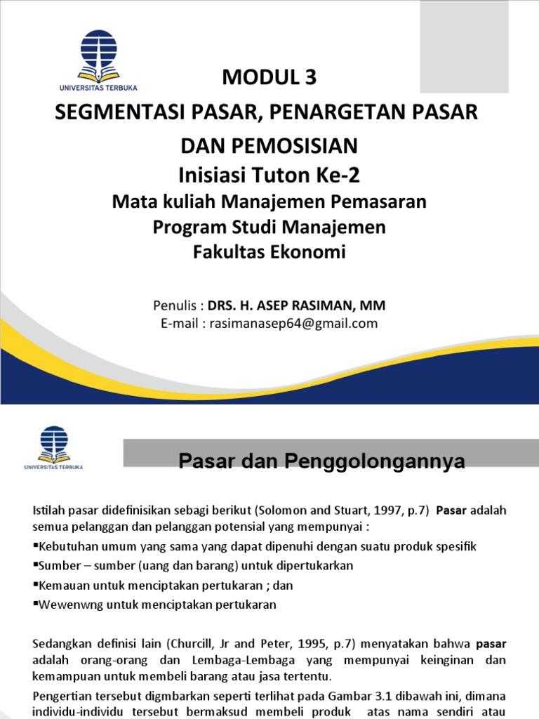 Segmentasi dan Pemosisian Pasar | PDF