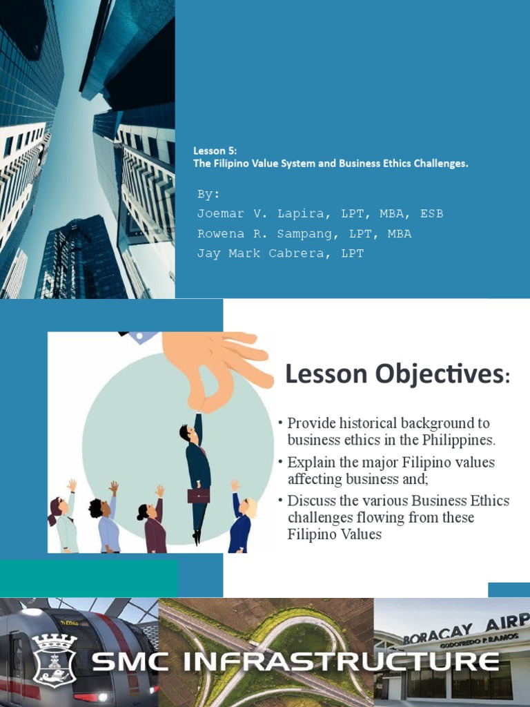 Lesson 5 The Filipino Values System and Business Ethics Challenges | PDF