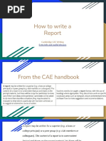 C1 Advanced - REPORT WRITING | PDF | Linguistics | Human Communication