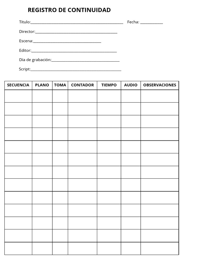 Continuidad Formato | PDF