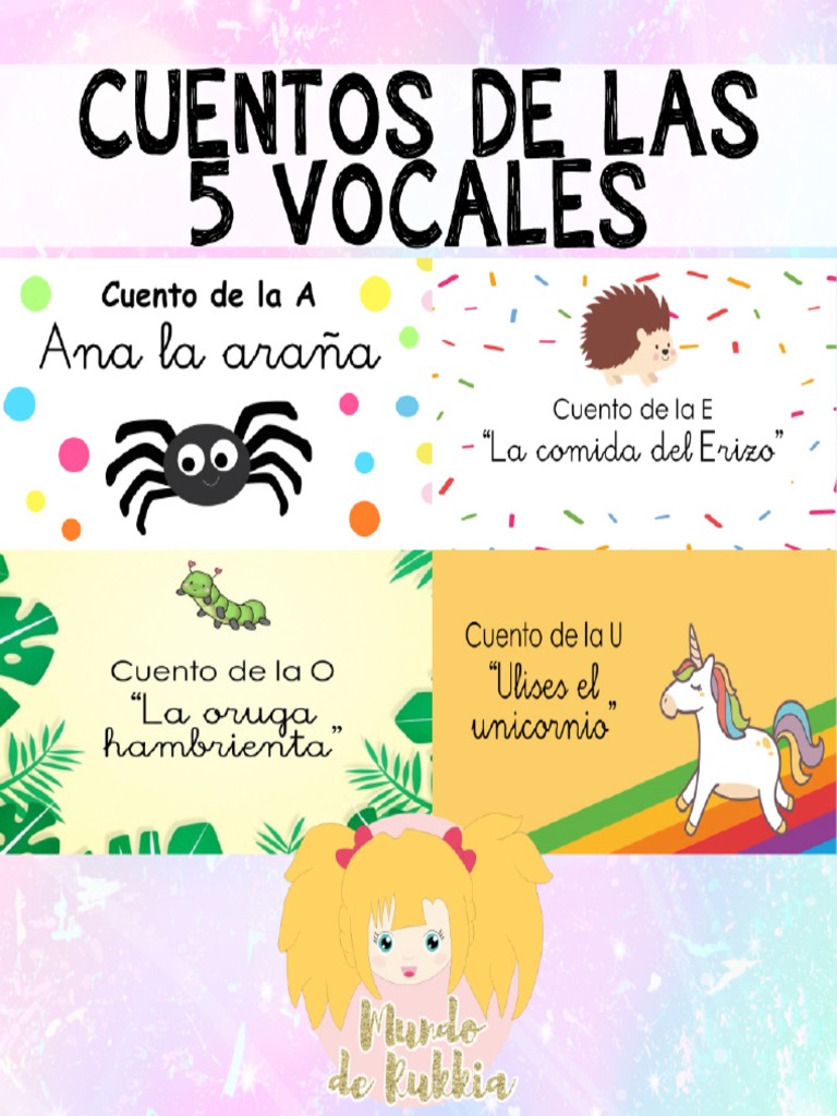 Cuentos para Trabajar Las Vocales Recopilado Por Mundo de Rukkia | PDF