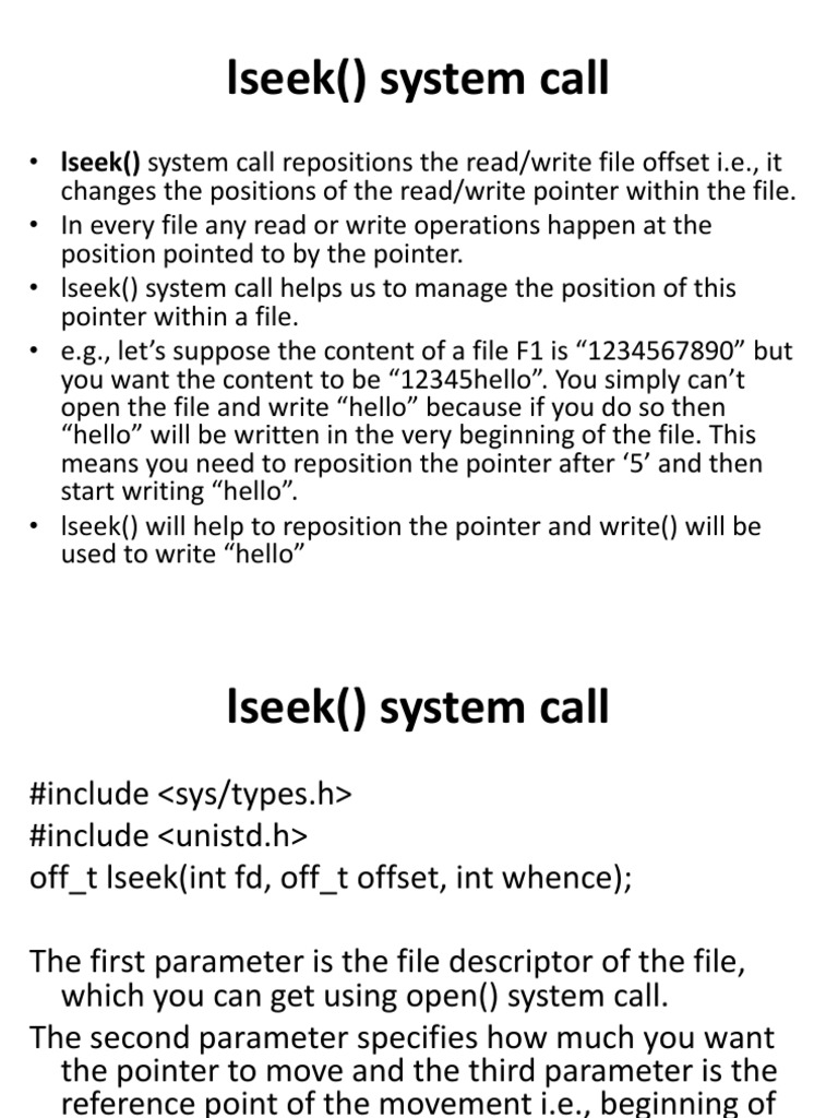 Tutorial 4 Lseek Pdf Pointer Computer Programming Computer Engineering