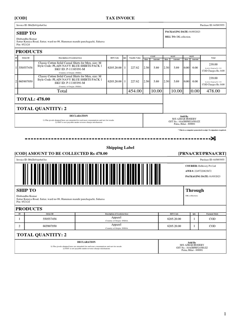 PDF 8952190 Invoice | PDF | Receipt | Invoice