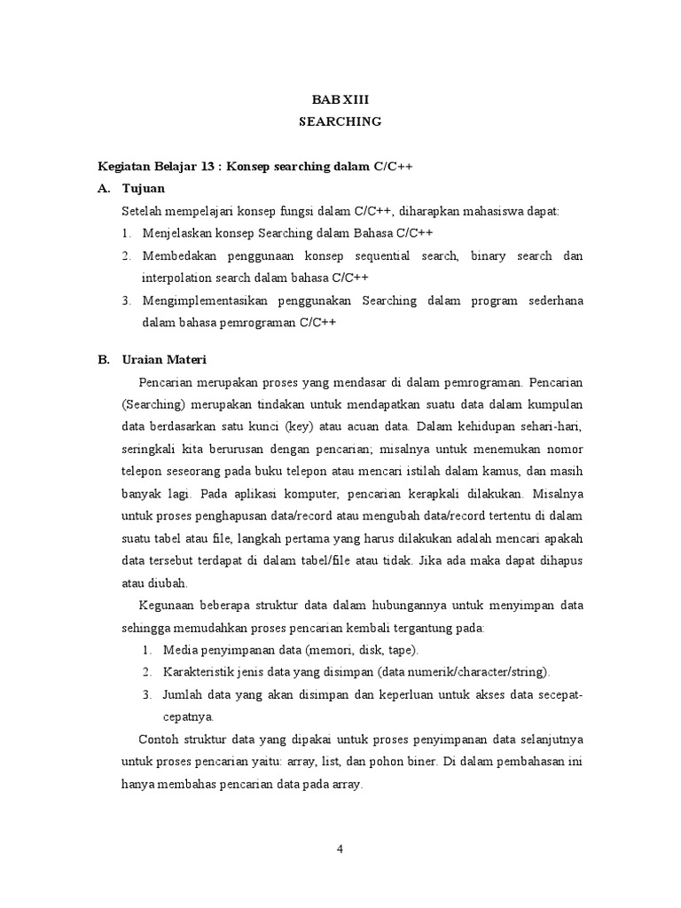 Pengantar Coding - Konsep Searching | PDF