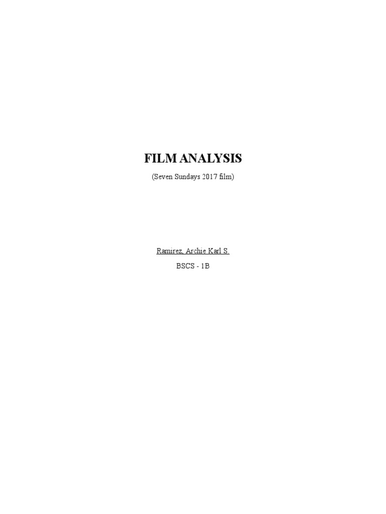Ramirez Ak Film Analysis | PDF