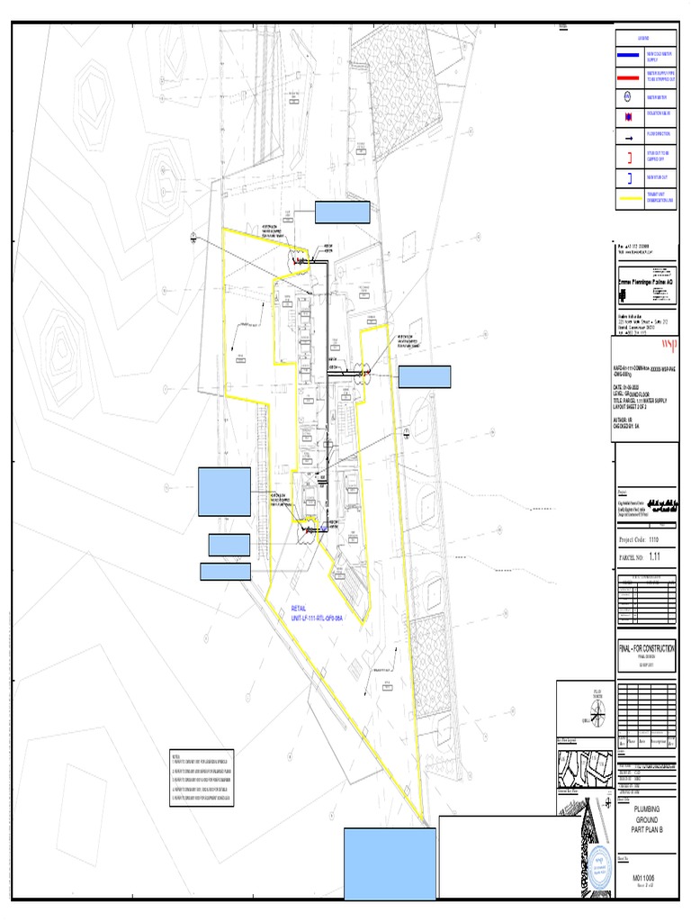 Kafd A1 111 Comn NSF XXXXX WSP Phe DWG 00010 | PDF | Hydraulics | Computer Aided Design