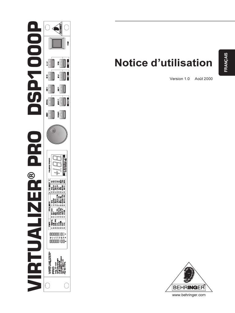 Behringer DSP 1000 | PDF | Informatique | Électrotechnique