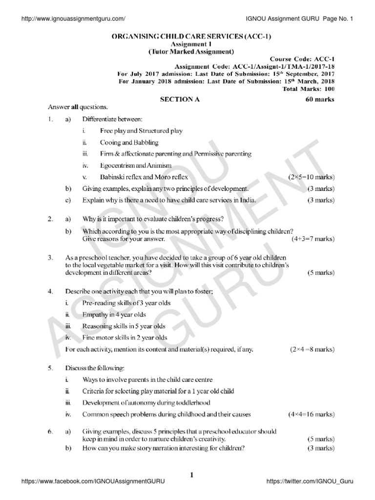 ACC-1-EM Solved 2017-2018 Ignouassignmentguru | PDF | Stuttering | Creativity