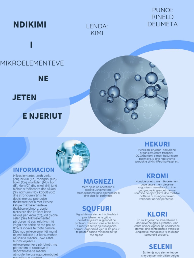 Ndikimi I Mikroelementeve Ne Jeten e Njeriut | PDF