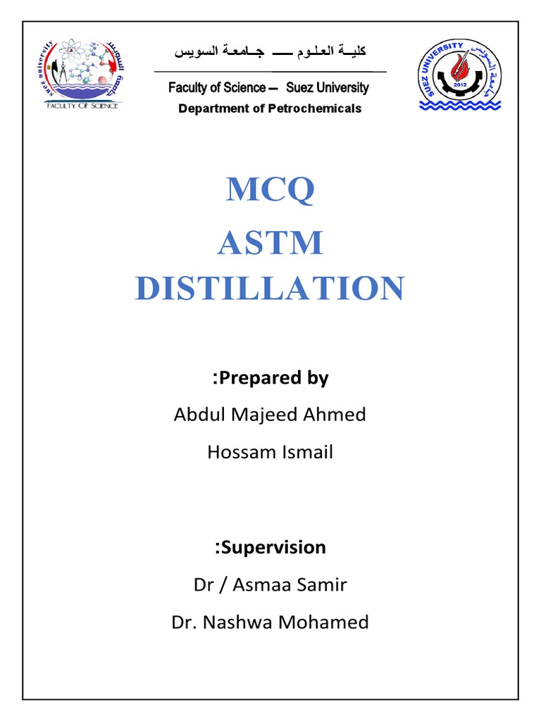 MCQ & Ans | PDF | Distillation | Chemical Process Engineering