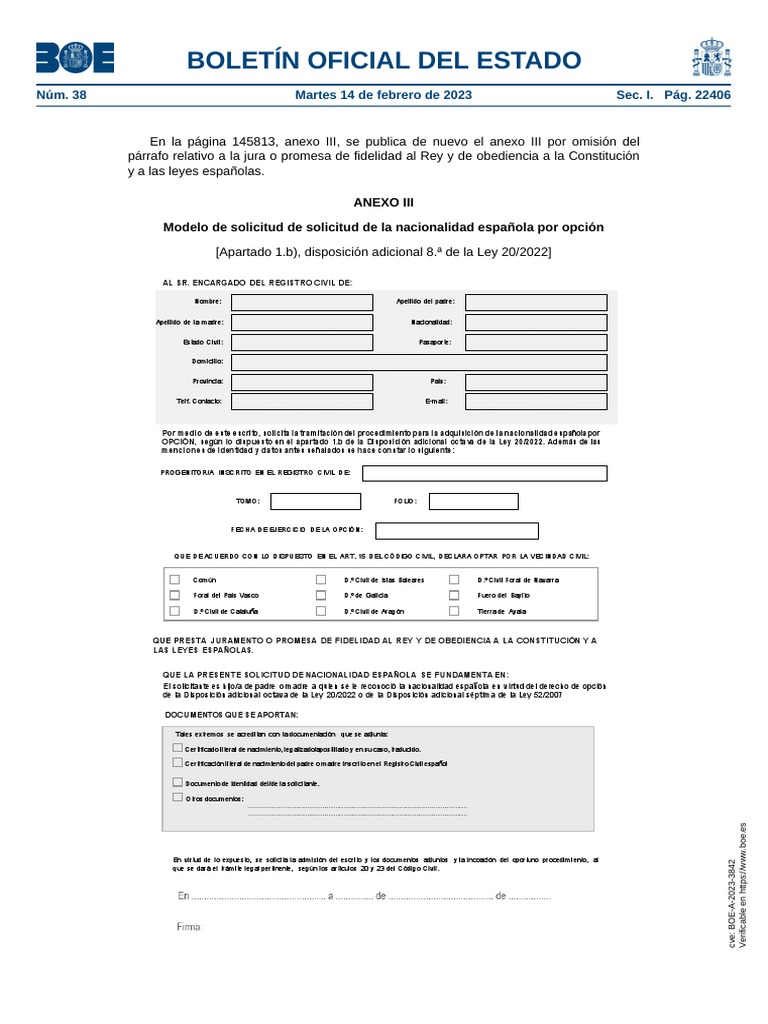 Anexo III LMD | PDF | España | Gobierno y personalidad