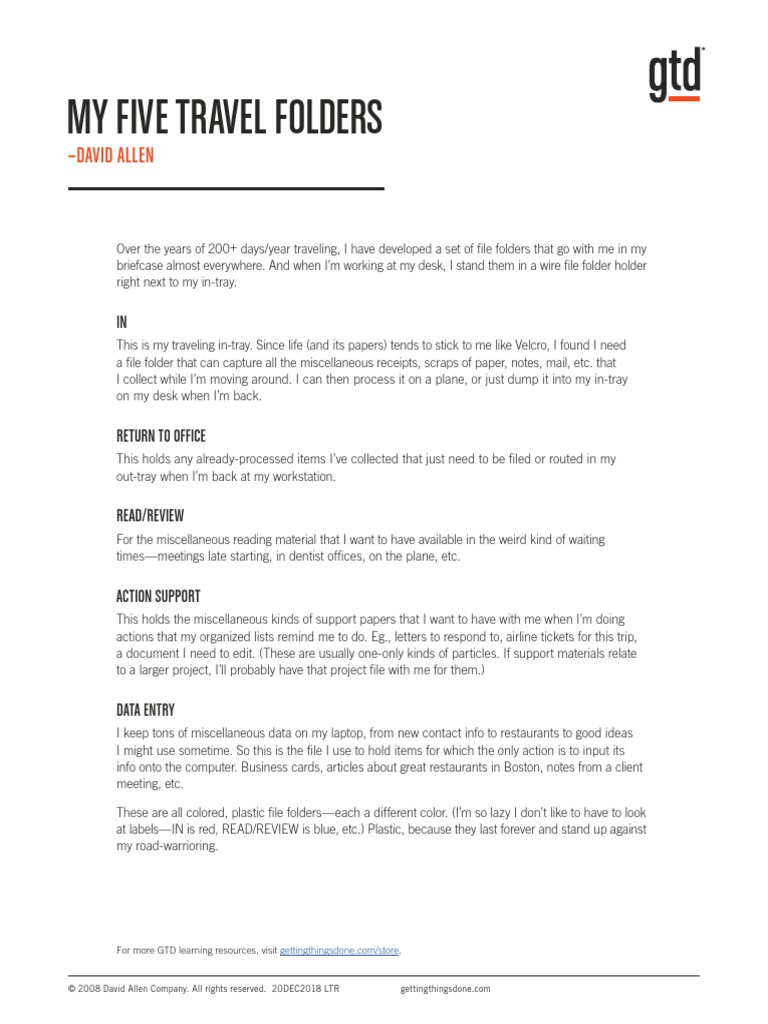 Travel Folders | PDF