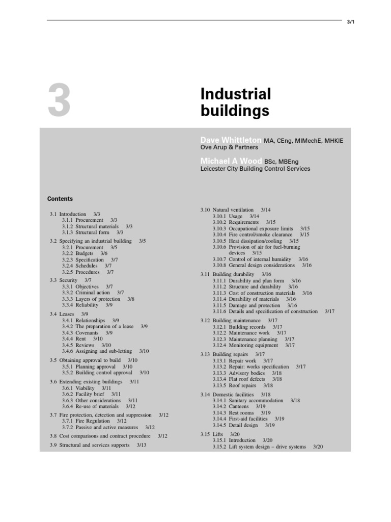 3 - Industrial Buildings - 2002 - Plant Engineer S Reference Book | PDF ...