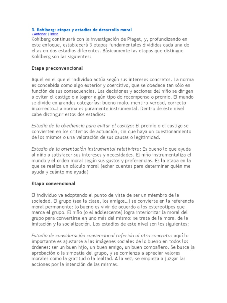 Kohlberg | PDF | Moralidad | Justicia