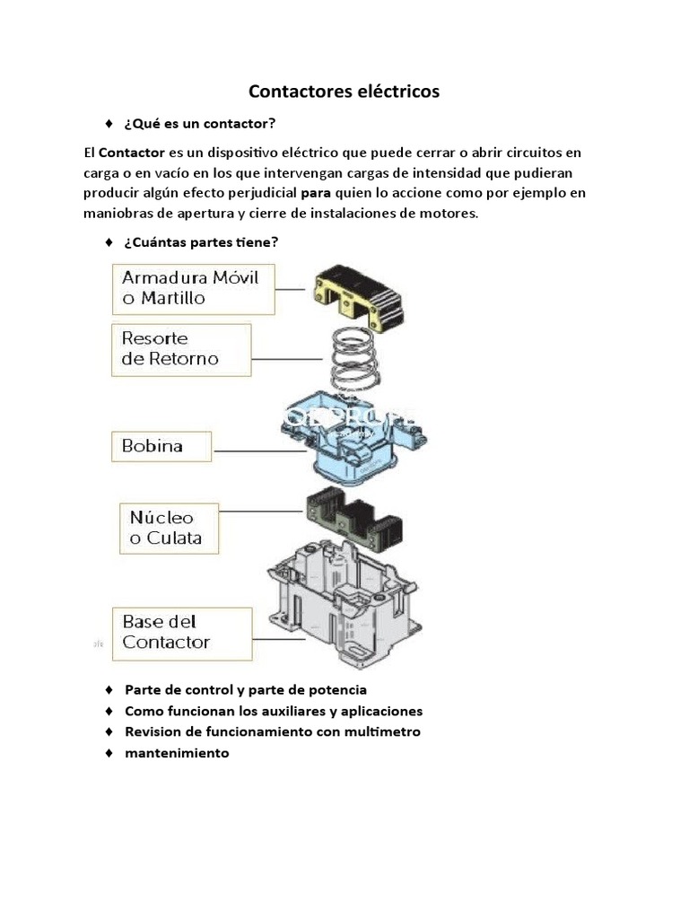 CONTACTORES ELECTRICOS | PDF