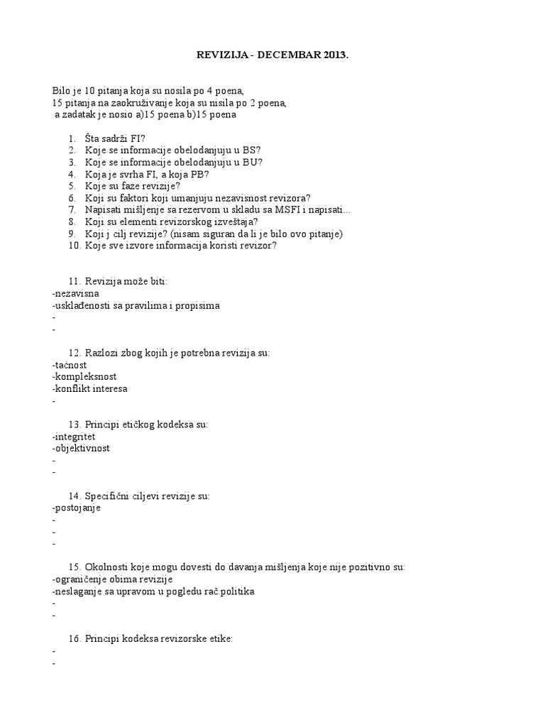 2.9 Revizija - Decembar 2013 | PDF