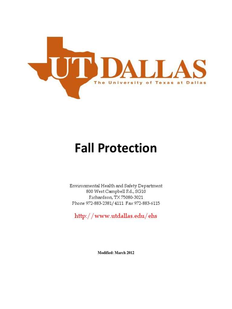 Fall Protection Plan Template Download | Download Free PDF | Hazards ...