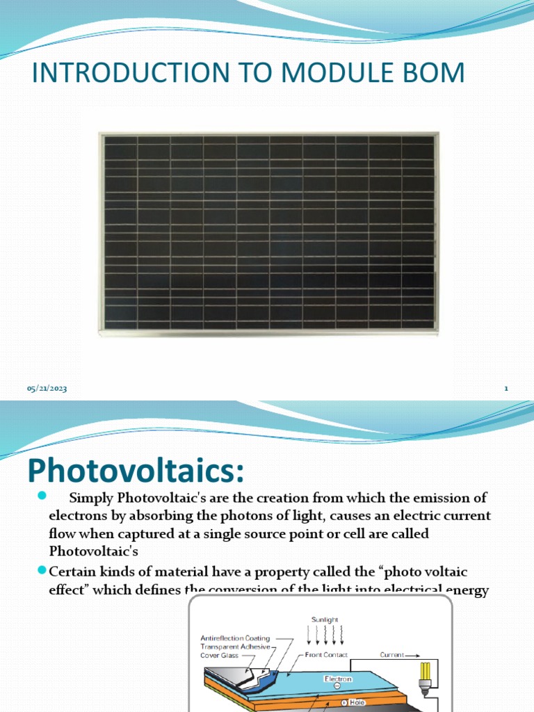 Introduction To Module Bom (1) .PPSX | PDF | Semiconductors | Polyester