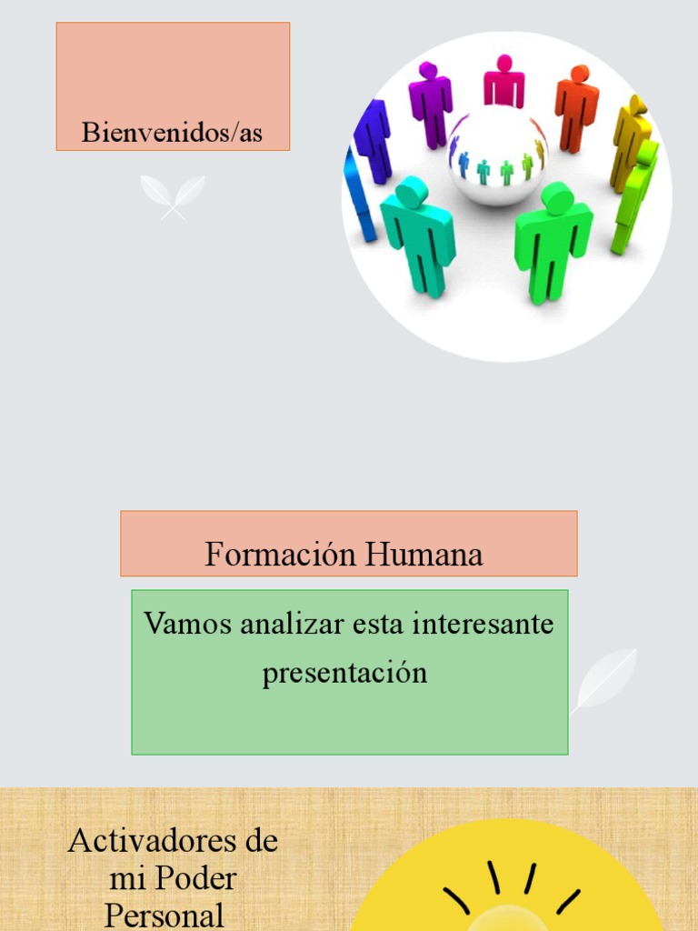 Presentacion de Formacion Humana | PDF | Autoestima | Ciencia cognitiva