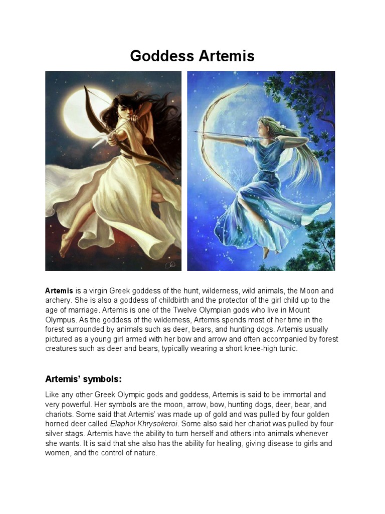 Goddess Artemis | PDF | Twelve Olympians | Apollo