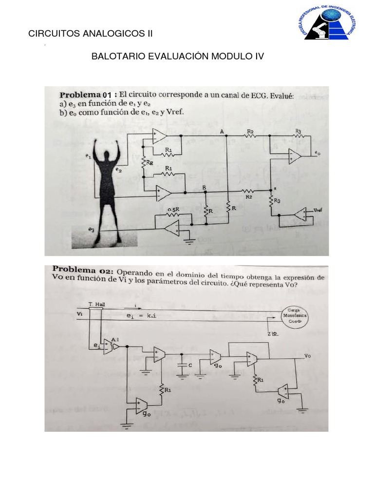 Balotario Modulo Iv Circuitos Analogicos Ii | PDF