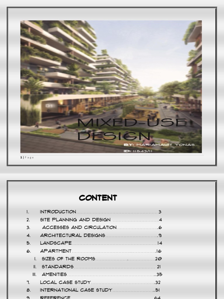 Mixed Use Building Literature | PDF | Room | Bedroom