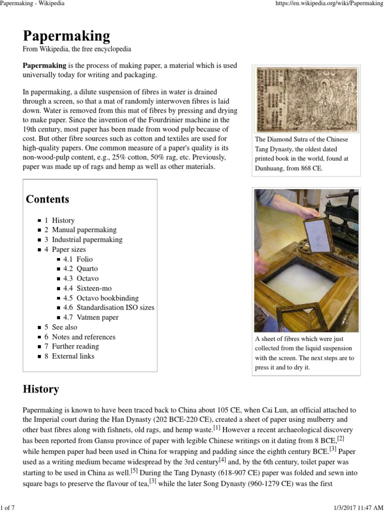 Papermaking 2017 | PDF | Papermaking | Paper