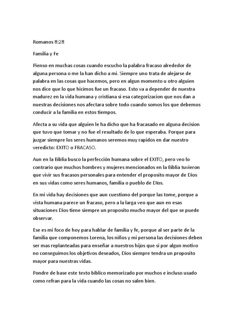 Familia y Fe - Los Fracasos Nos Ayudan A Crecer INICIO | PDF | Fe | Dios