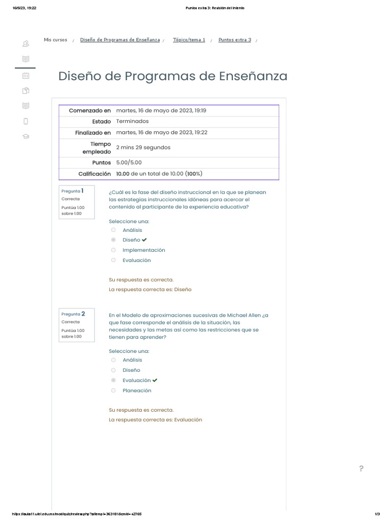 Puntos Extra 3 - Diseño | PDF | Evaluación | Behaviorismo