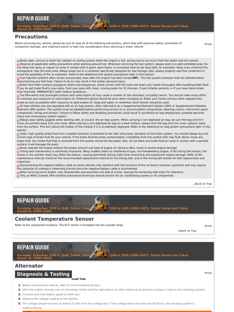 Repair Guides - Precautions - Precautions | PDF | Throttle | Airbag