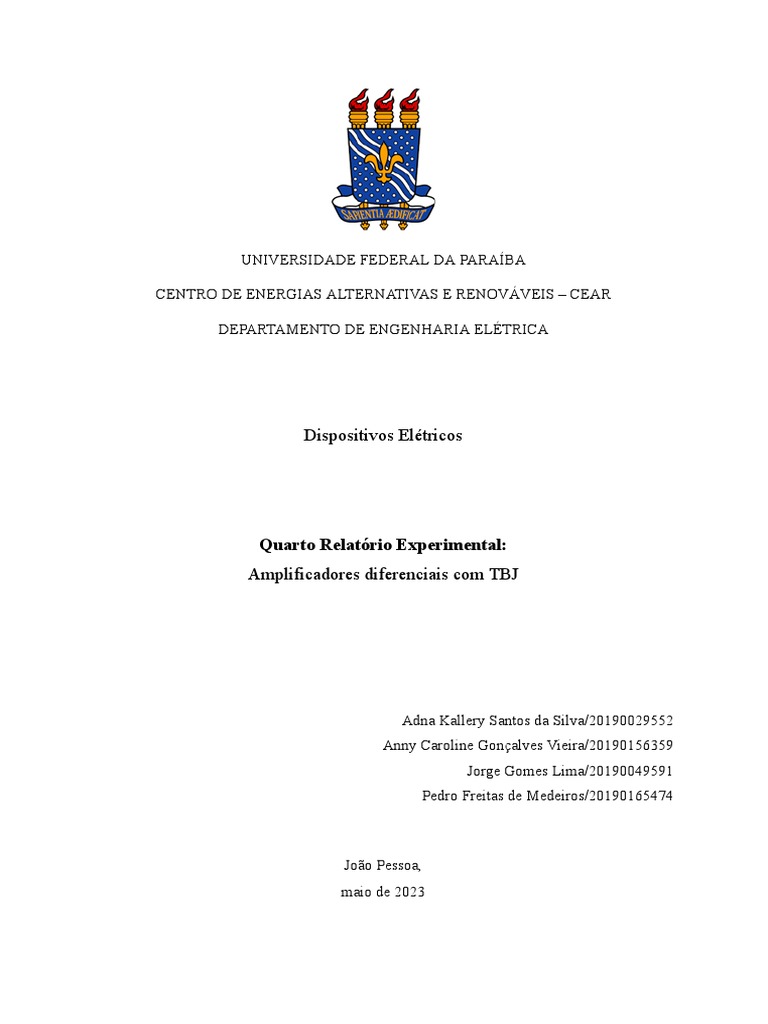 Experimento - 4 - Antonio Augusto | PDF | Rede elétrica | Resistor