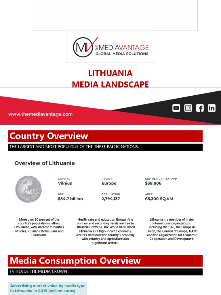 Lithuania Media Landscape Pdf Lithuania Newspapers