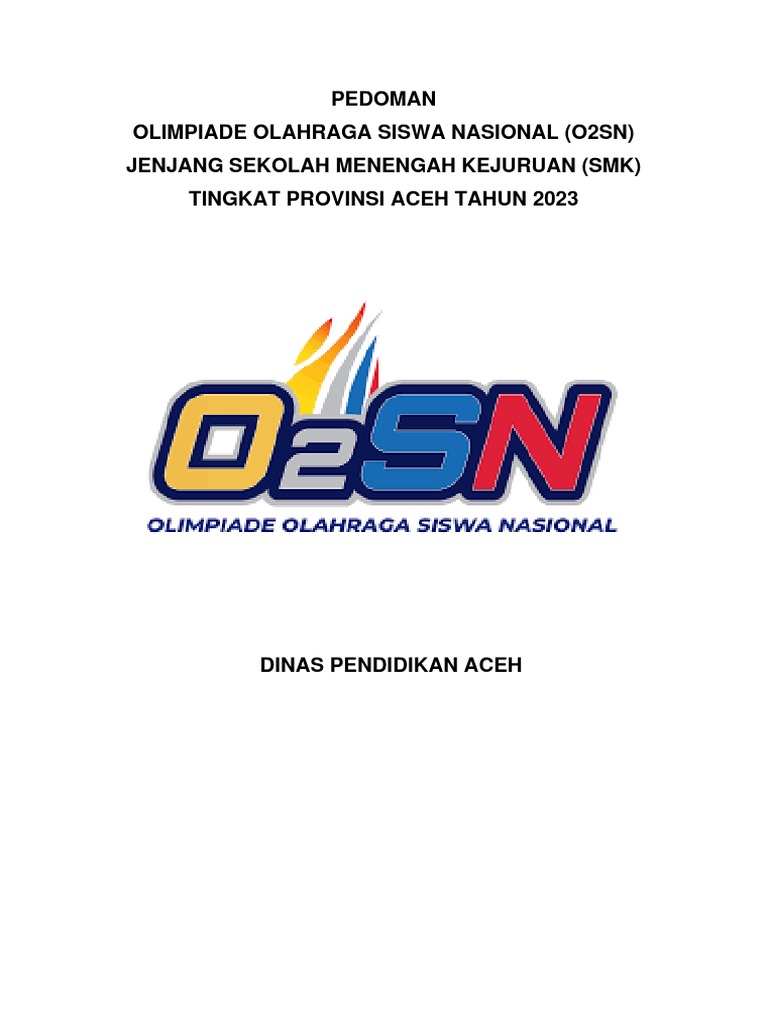 Pedoman O2SN SMK Aceh 2023 | PDF | Bisnis