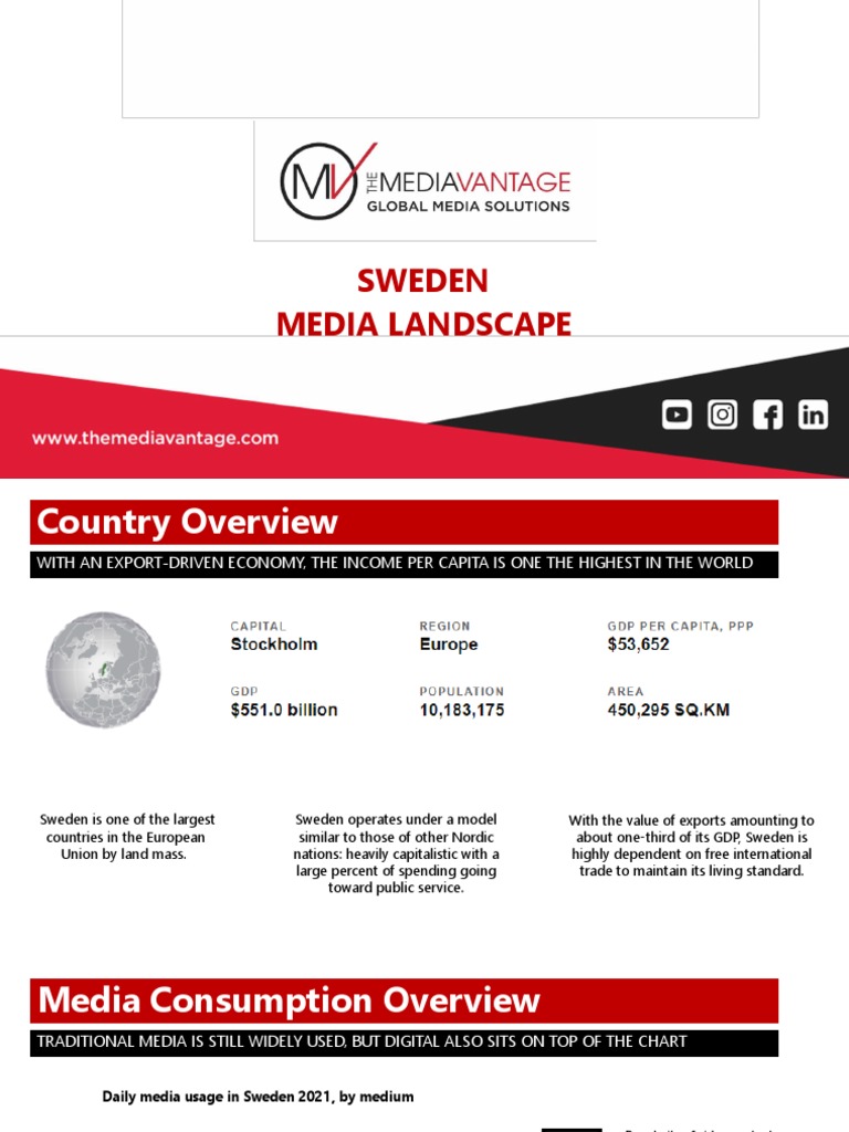 Sweden Media Landscape 2022 | PDF | Sweden | Mass Media